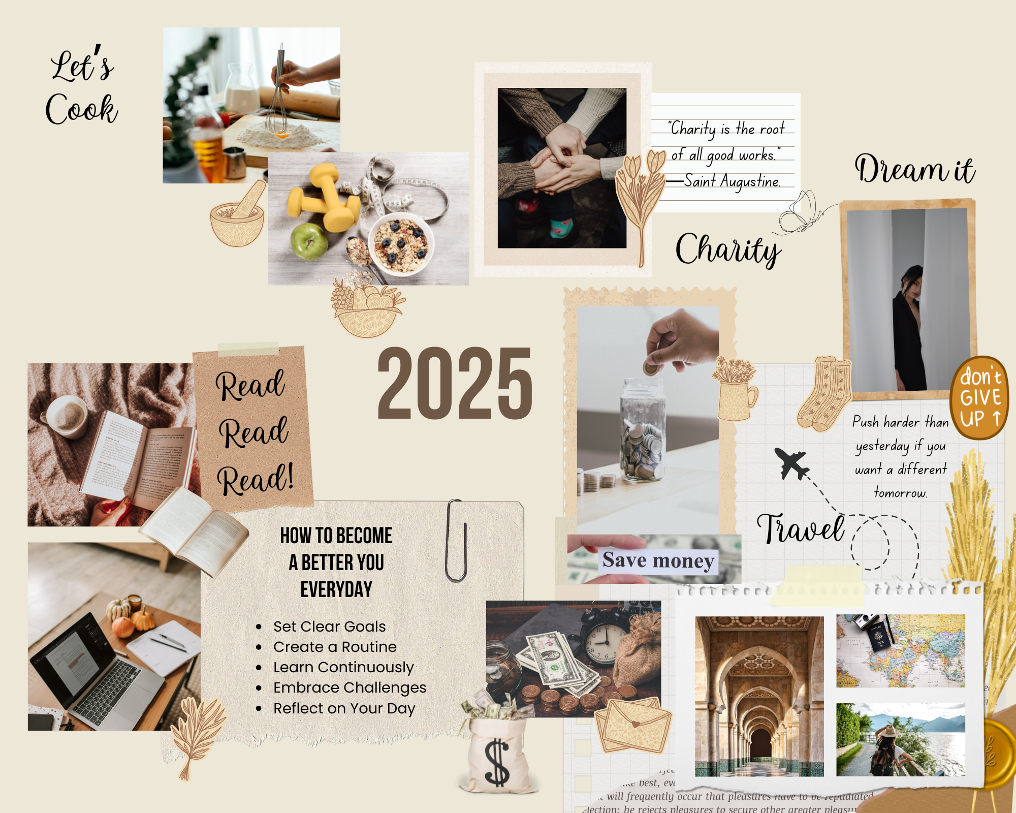 20 Unique Vision Board Ideas to Manifest Your Dreams in 2025 - Every Girl Style