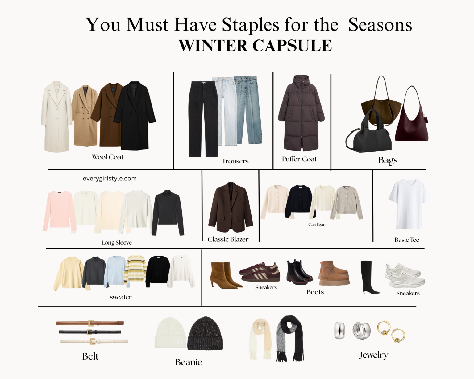 How To Build Your First Capsule Wardrobe - Every Girl Style